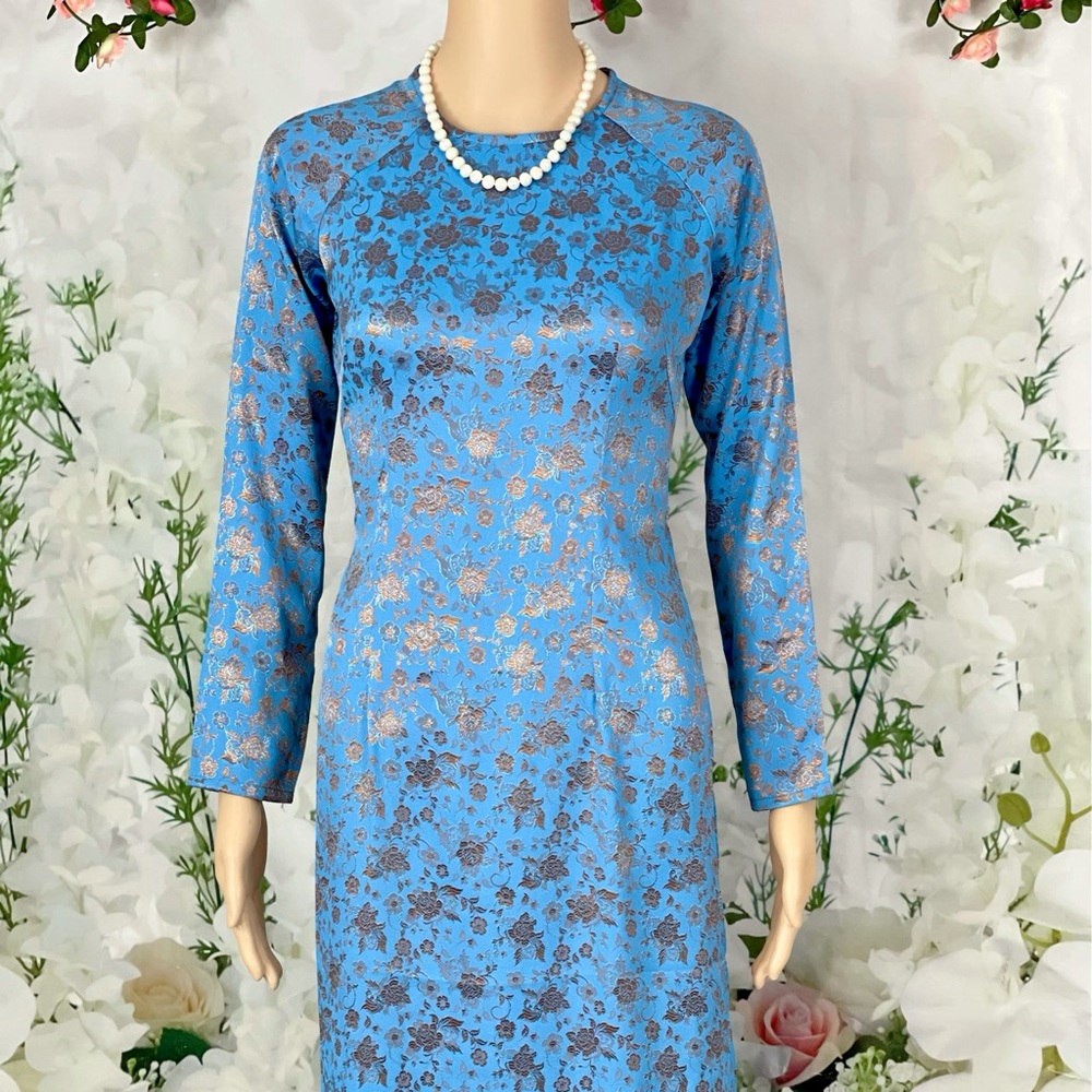 Vietnamese Ao Dai Gam Thai Tuan, New Beautiful Size M… - Gem